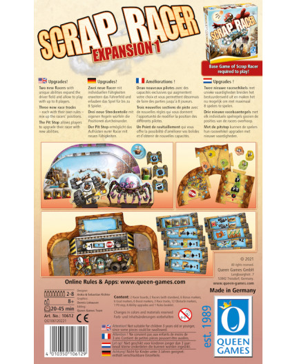 Un jeu de course : une extension du jeu Scrap Racer - Jeu de société ...